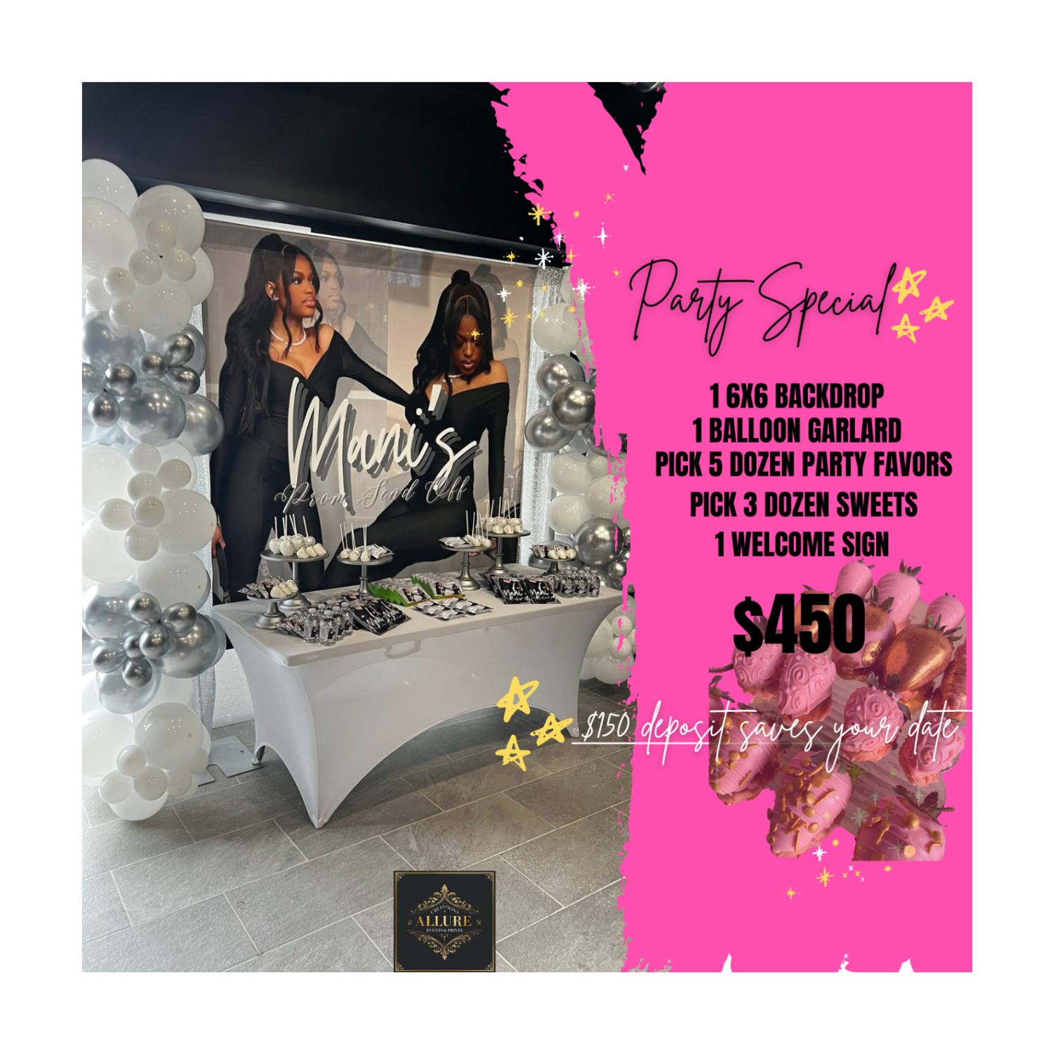 Mini Party Package – Allure Creations Co.